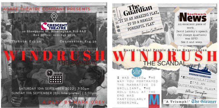 Crescent’s new season includes evocative play about Windrush scandal - Westside BID