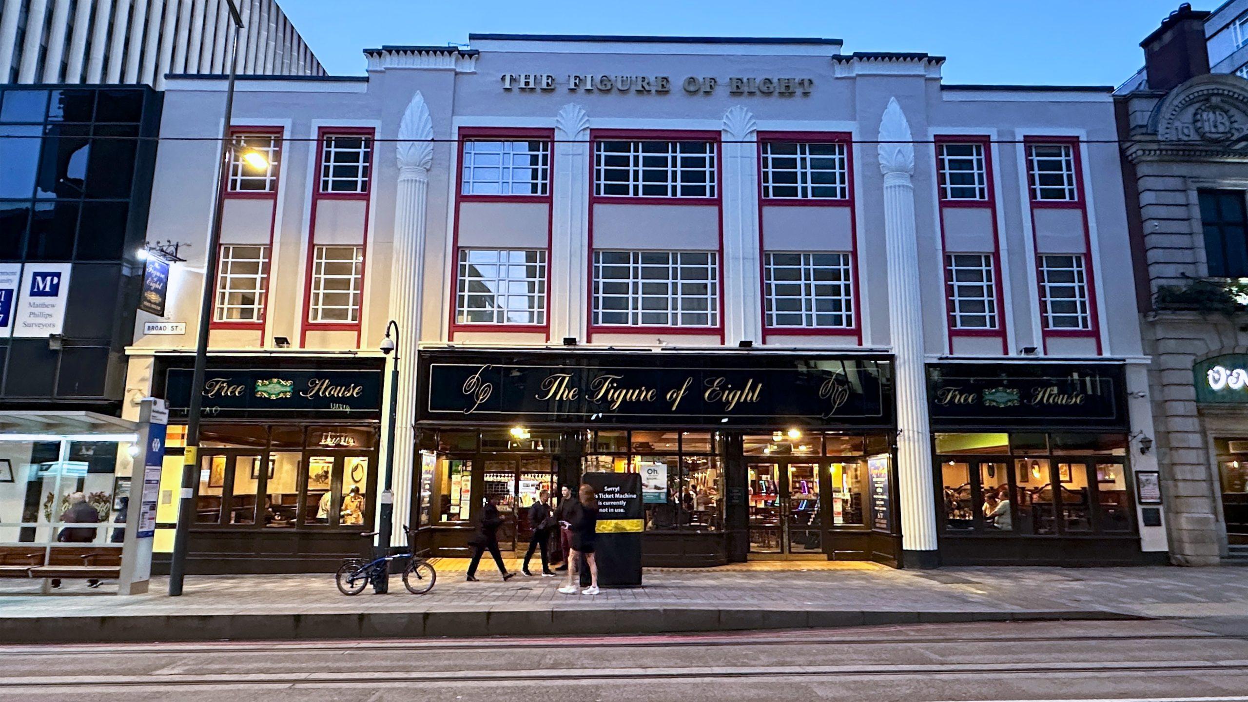 REVEALED: renovated Figure of Eight pub frontage on Broad Street ...